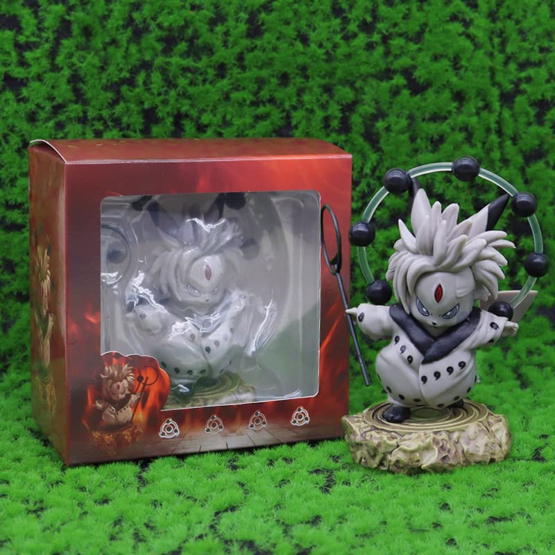 Anime Character Action Cosplay Action Figure Ninja Model Statue Fan Gift Collection Sasuke Fan (D)