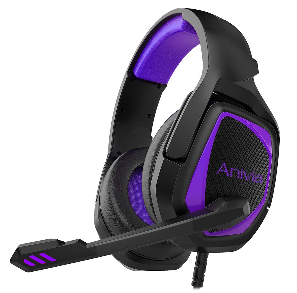 Anivia Stereo Gaming Headset for Xbox One PS4 PC - Surround Sound Over-Ear Headphones Anti-Noise Mic,Volume Control Laptop, Mac,Smartphone, iPad