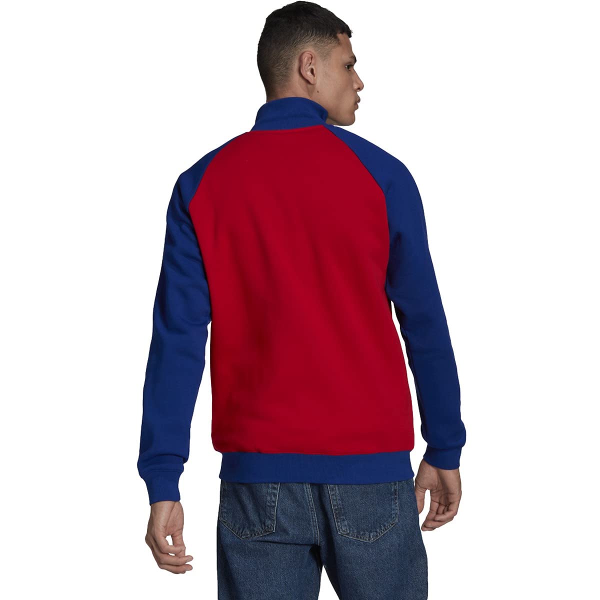 adidas Men's FC BAYERN 21/22 ANTHEM JACKET (RED/MYSTERY, Large)