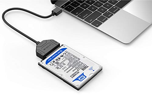 DMLIANKE SATA to USB 3.0 Adapter for 2.5" HDD Hard Drives, USB 3.0 to SATA Cable, USB Sata Adapter Support UASP for 2.5 Inch SSD/HDD (SATA to USB A 3.0 Adapter)