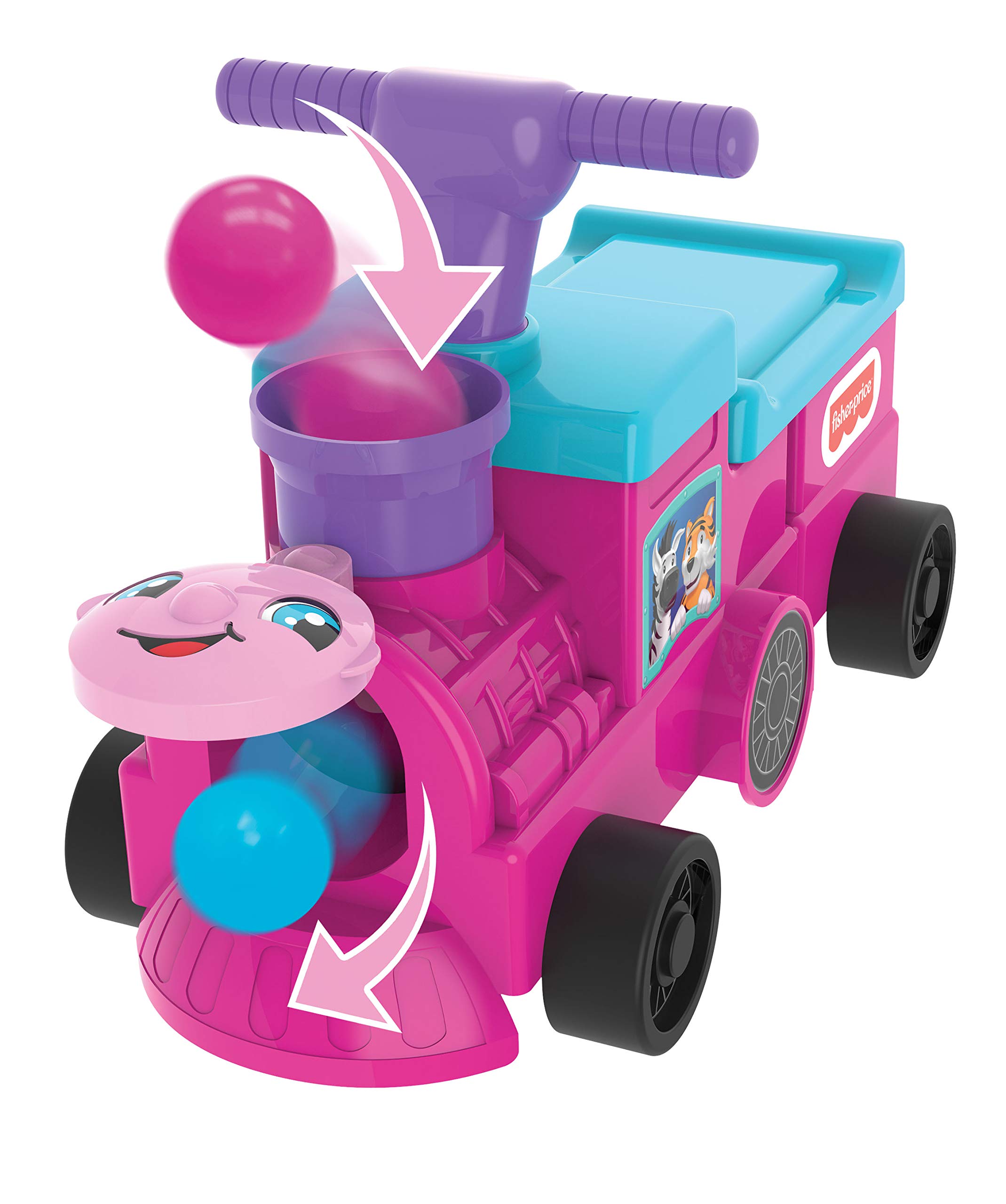 Fisher-Price Ride On for Baby Girl Tootin' Train Ride-On