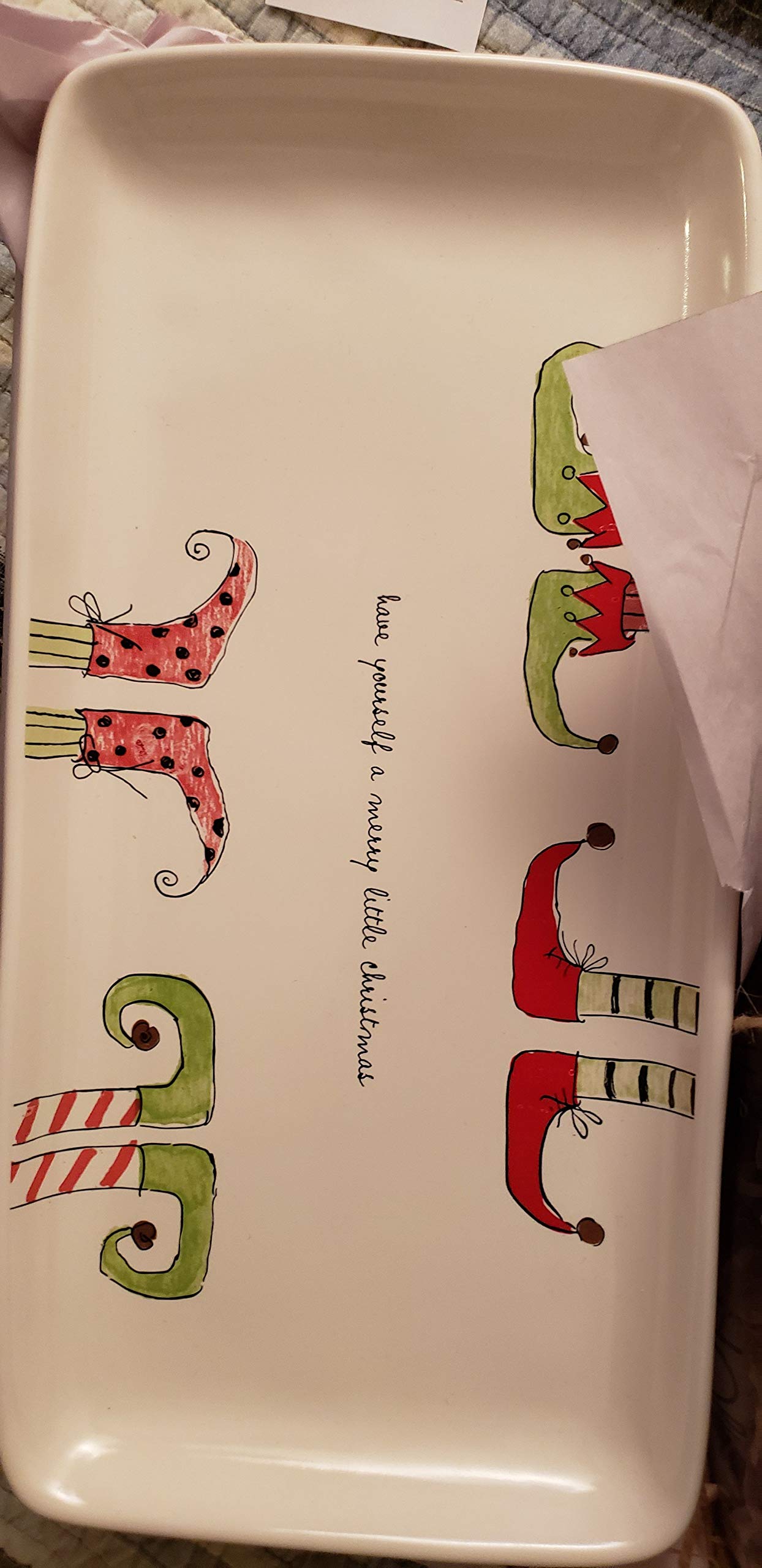 Rae Dunn Artisan Collection by Magenta Elf Feet Serving Platter - Approximately 13.75" x 7"
