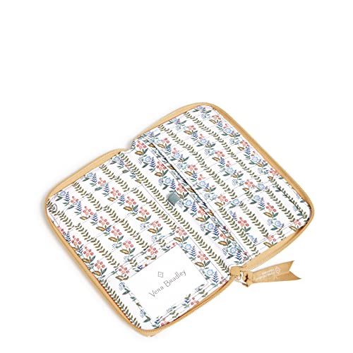 Vera Bradley Women's Cotton Deluxe Travel Wallet With RFID Protection, Enchanted Mandala - Recycled Cotton, One Size