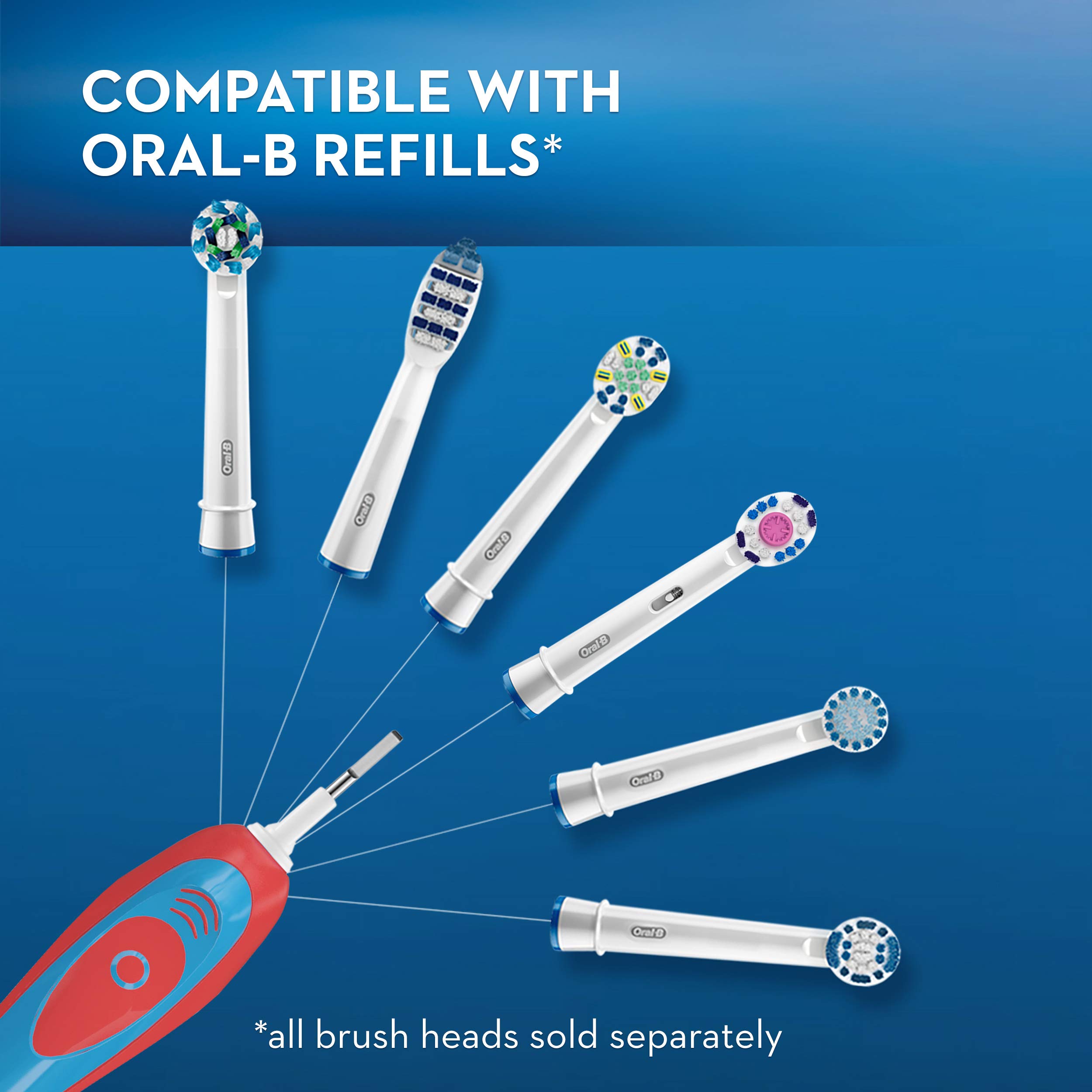 Oral-B Pro-Health Sparkle Fun Battery Power Kids Electric Toothbrush with Replaceable Sensitive Brush Head, for Kids 3+