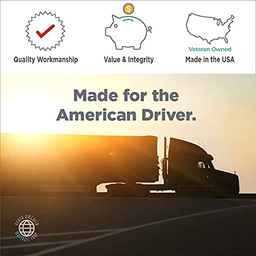 Big Trucker-Firm Layered Foam Truck Mattress Specifically Designed for Larger Drivers, 80" x 38" x 7"
