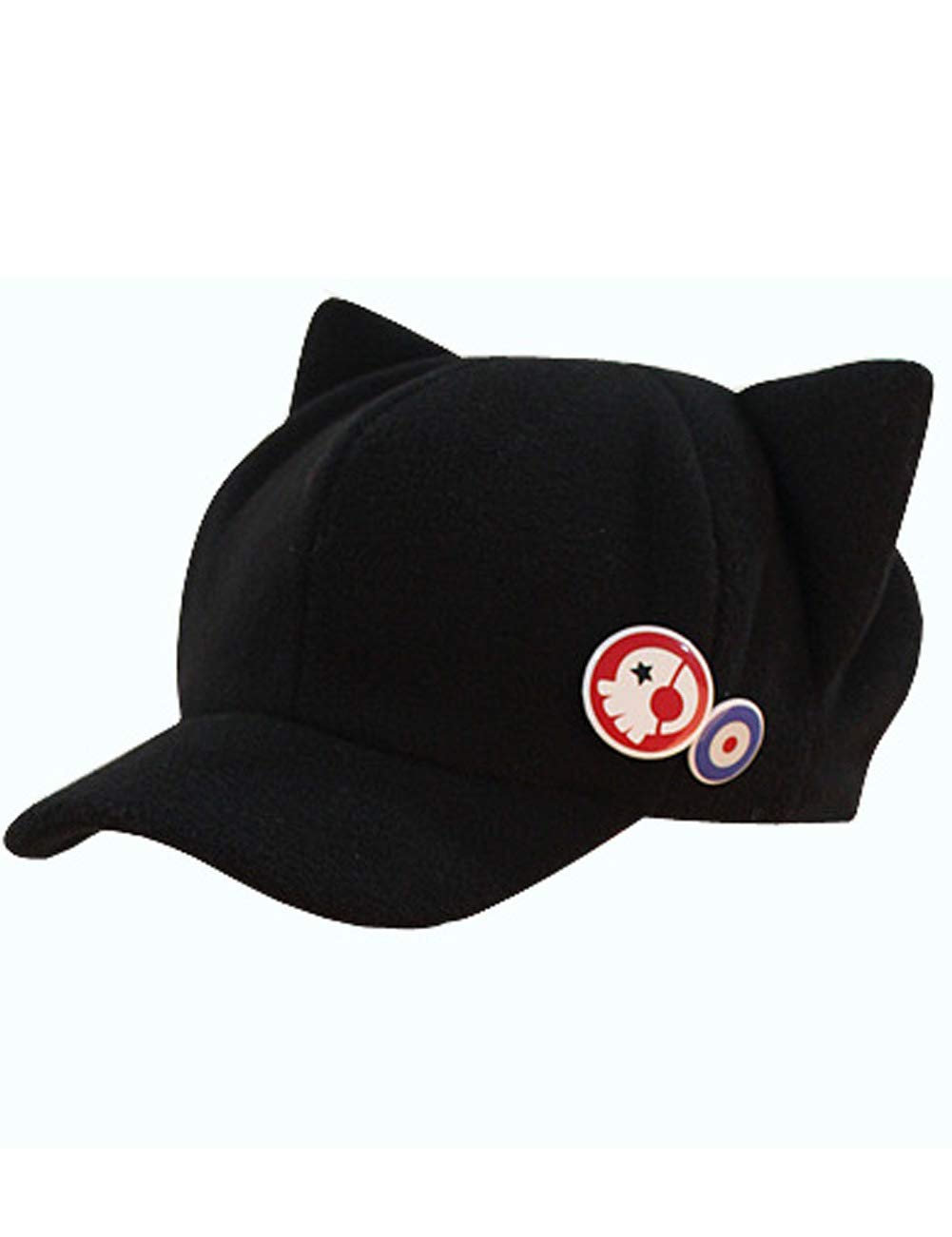 Ainiel Cat Ears Hat Anime Hat Sunshine hat womens Cute Kawaii Baseball Cap Mesh Gauze Cap Black