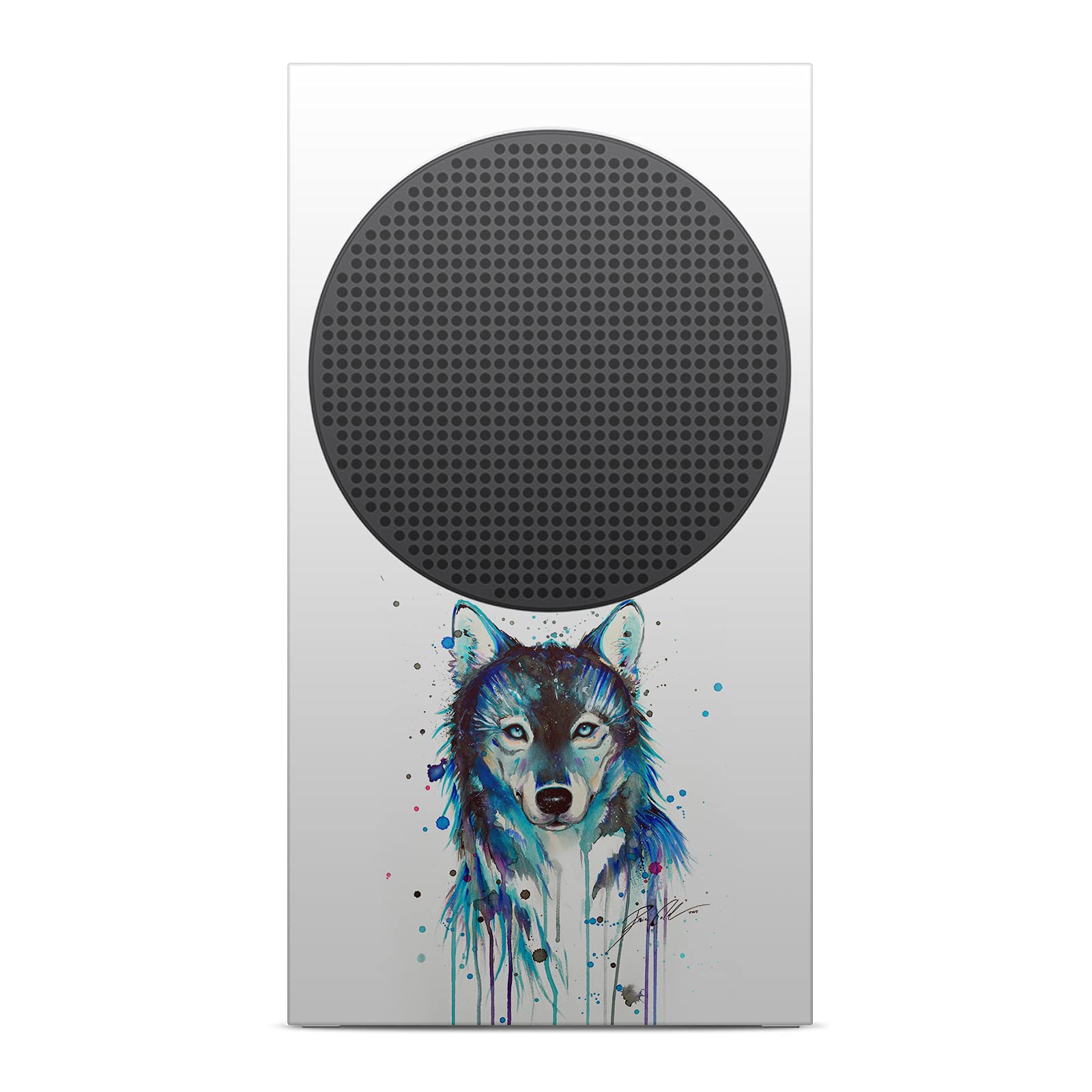 Head Case Designs Officially Licensed Pixie Cold Ice Wolf Art Mix Vinyl Sticker Gaming Skin Case Cover Compatible with Xbox Series S Console and Controller Bundle