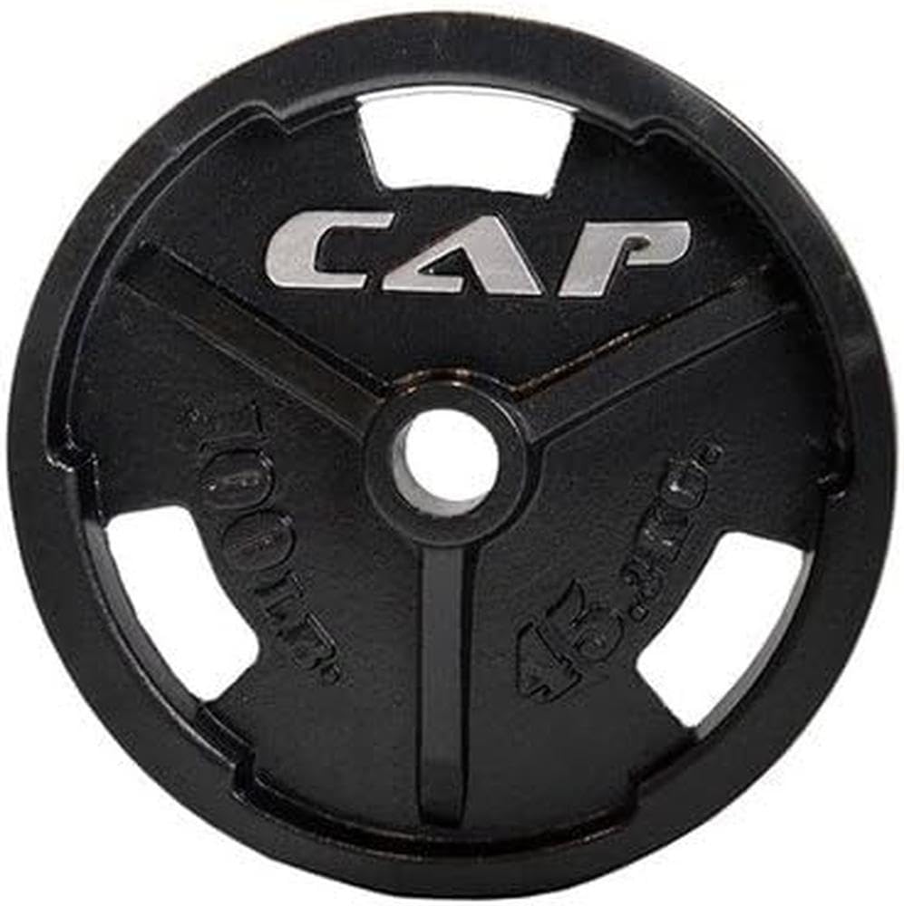 CAP Barbell Commercial Grip Plate, 5 lb, Black