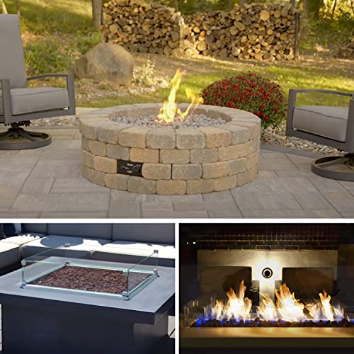 ATKKE Low Pressure LPG Propane Gas Fireplace Fire Pit Flame Failure Safety Control Valve Kit, Low Pressure Propane Valve Replacement Part with Thermocouple Knob, 3/8ββ Flare Inlet&Outlet