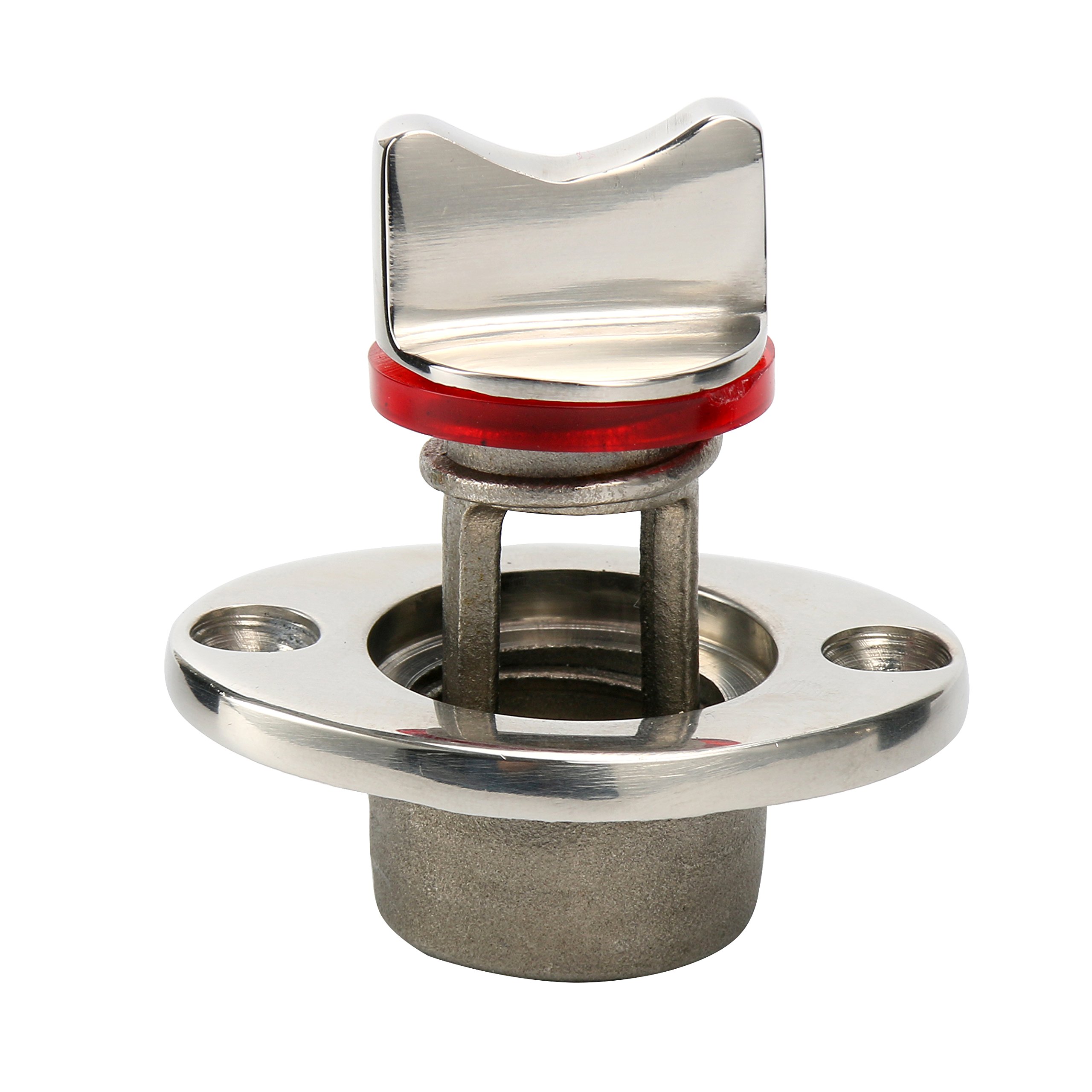 Amarine Made Oval Garboard Drain Plug Stainless Steel Boat Fits 1'' Hole, Thread for 3/4'' (1) Marine Bilge Plug Kit