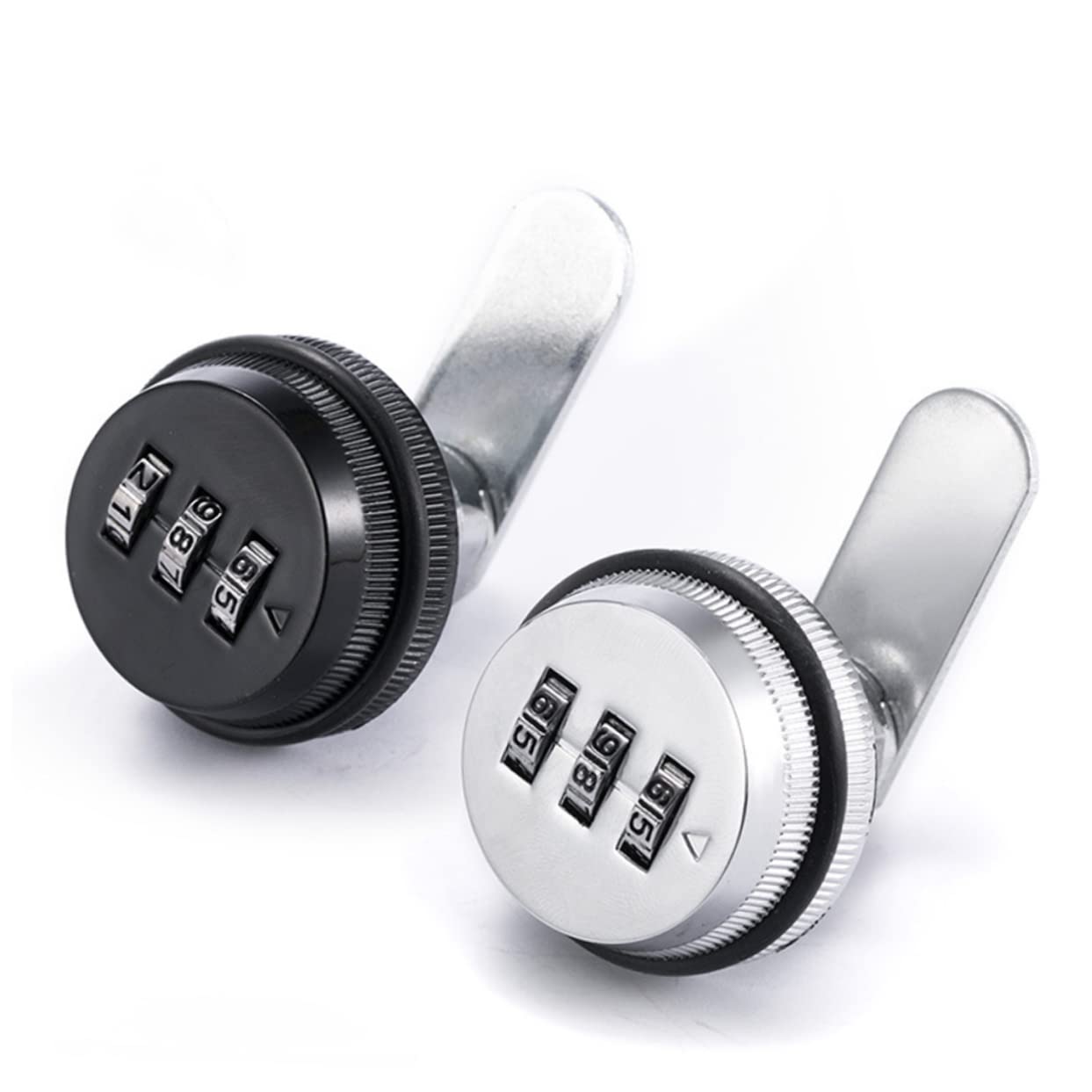 Angoily 3pcs Password Mailbox with Lock Security Keyless Cylinder Lock Mailbox Cam Lock Mailbox Numbers 3-dial Code Camlock Combination Cabinet Lock Number Lock Cupboard Mechanical