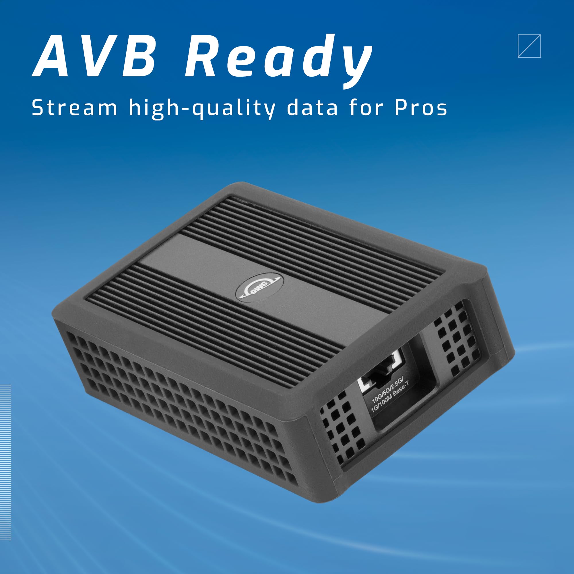 OWC Thunderbolt 3 10G Ethernet Adapter, for High-Speed Network Connections, RJ45 Port Supports 10Gb/s, 5Gb/s, 2.5Gb/s, 1Gb/s and 100Mb/s Base-T, Compatible with Thunderbolt 3 or Thunderbolt 4 Ports