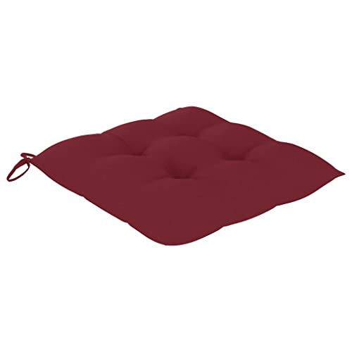 imasay Chair Cushions 2 pcs Wine Red 19.7"x19.7"x2.8" Fabric