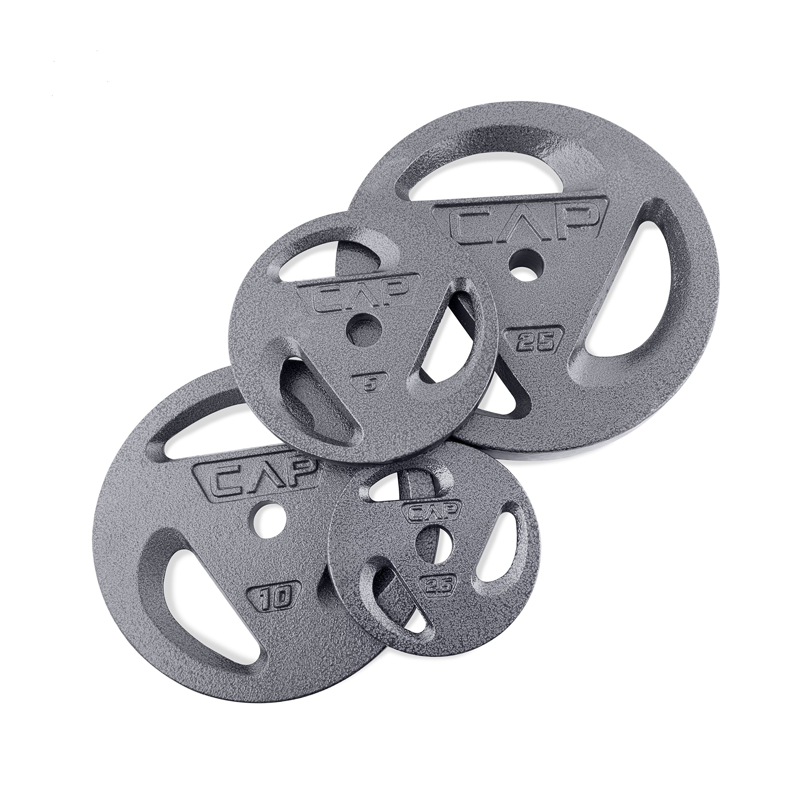 CAP Barbell Standard 1-Inch Grip Plates, Single, 10 Pound