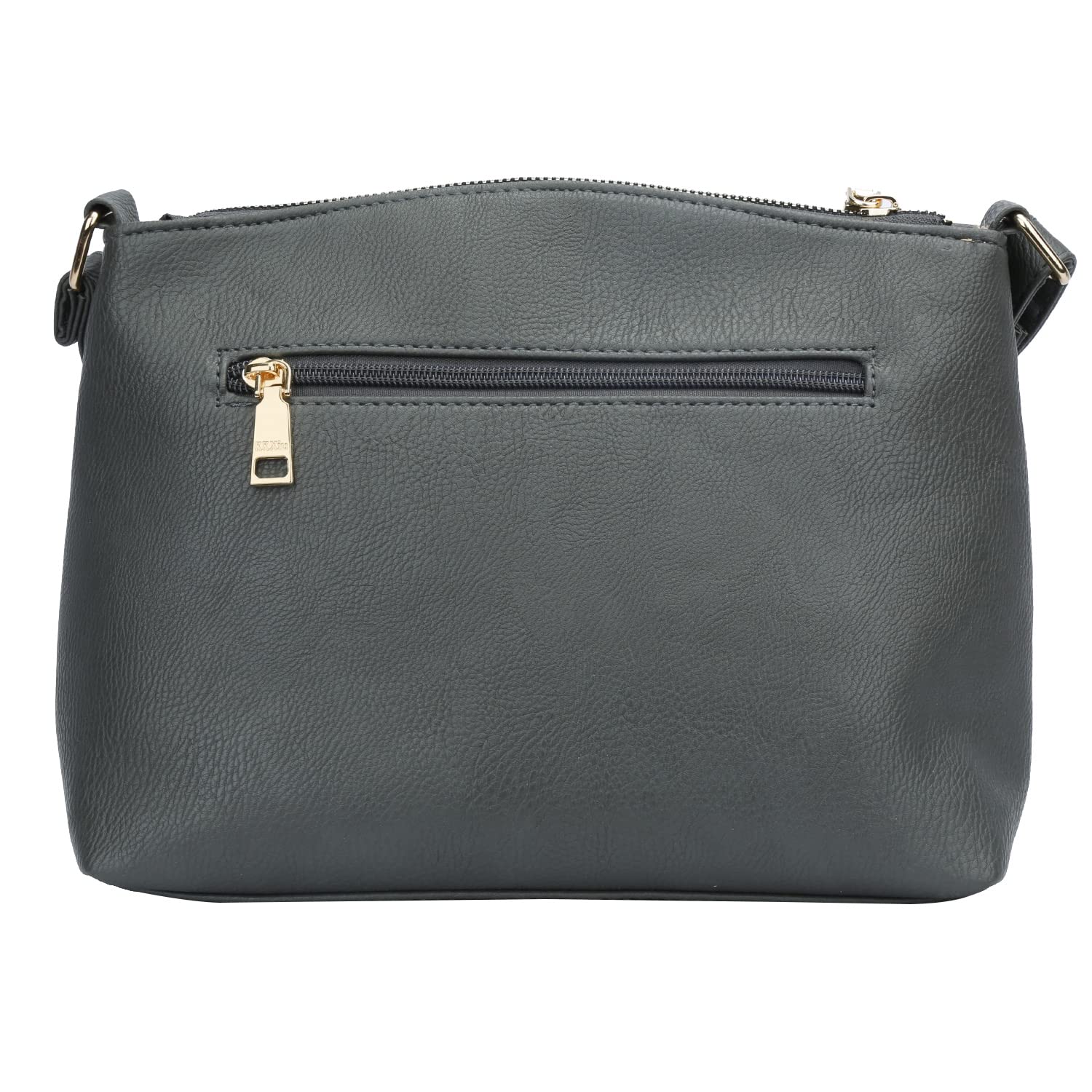 KKXIU Multiple pocket Fashion Leather Crossbody Bags for Women and Ladies Shoulder Purses with Tassel (Grey)
