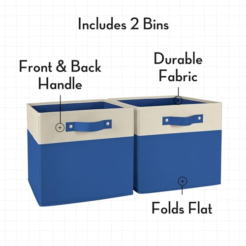 RiverRidge Kids Art Activity Table with 4 Blue Storage Bins & Book Racks - Versatile Kids Desk & Sensory Table with Cubbies