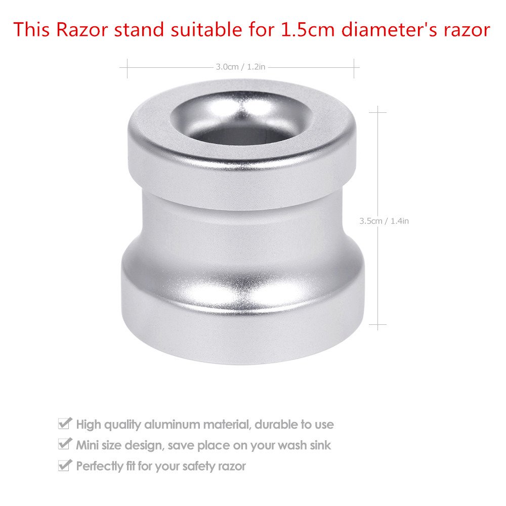 Men's Shaving Razor Stand Holder Aluminum Alloy Safety Razor Base Stand Good Thanksgiving/Christmas Gift