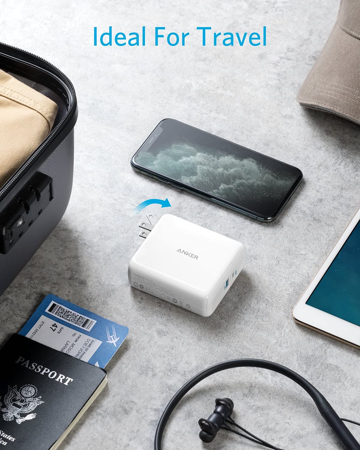 Anker PowerCore Fusion III PIQ 3.0, 18W USB-C Portable Charger 2-in-1 with Power Delivery Wall Charger for iPhone12,12Mini, 11, iPad, Samsung, Pixel and More