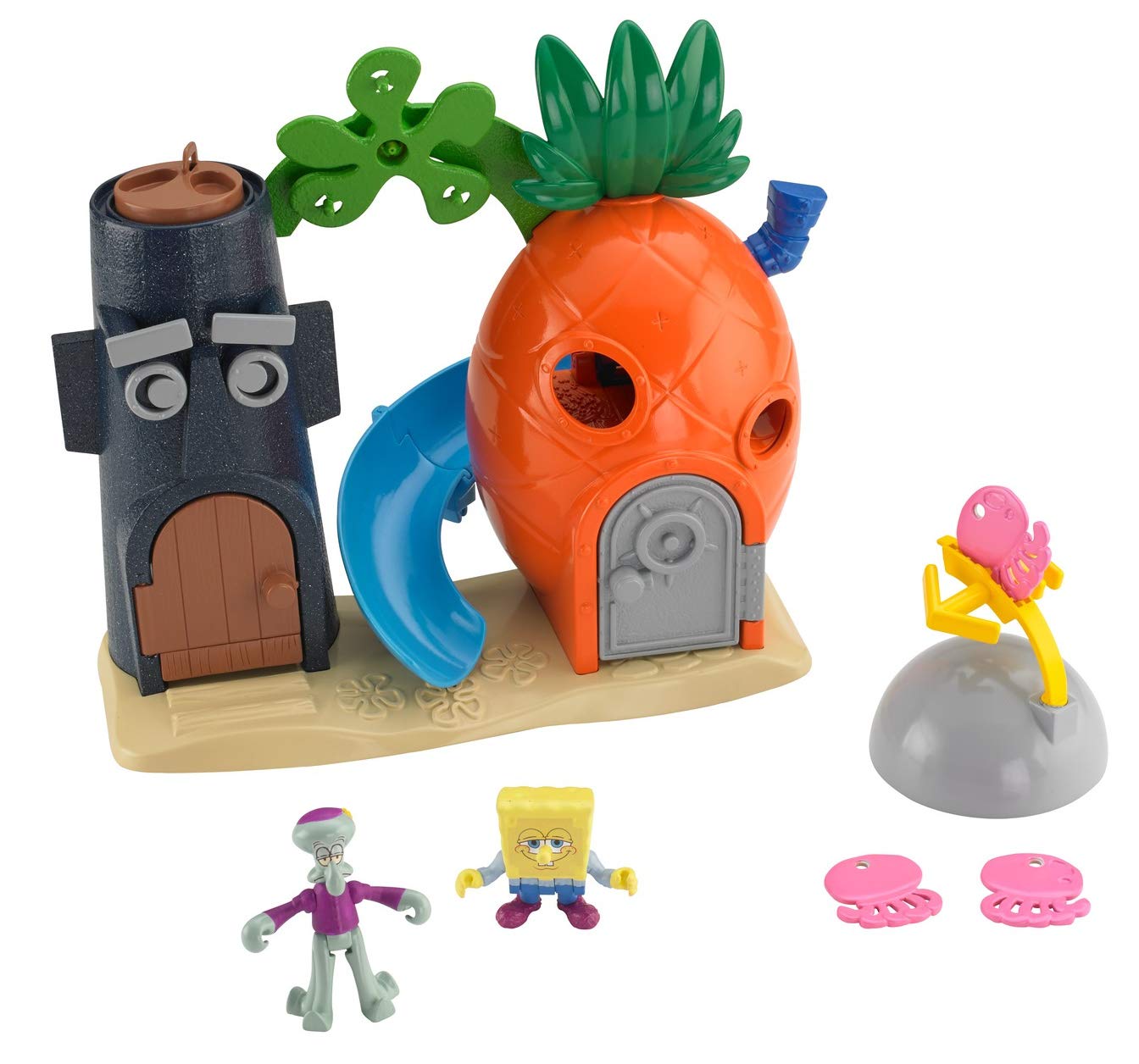 Fisher-Price Imaginext SpongeBob Bikini Bottom Playset, Preschool Toy for Kids 3 Years and Up