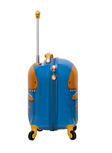 Rockland Jr. Kids' My First Hardside Spinner Luggage,Telescoping Handles, Dinosaur, Carry-On 19-Inch