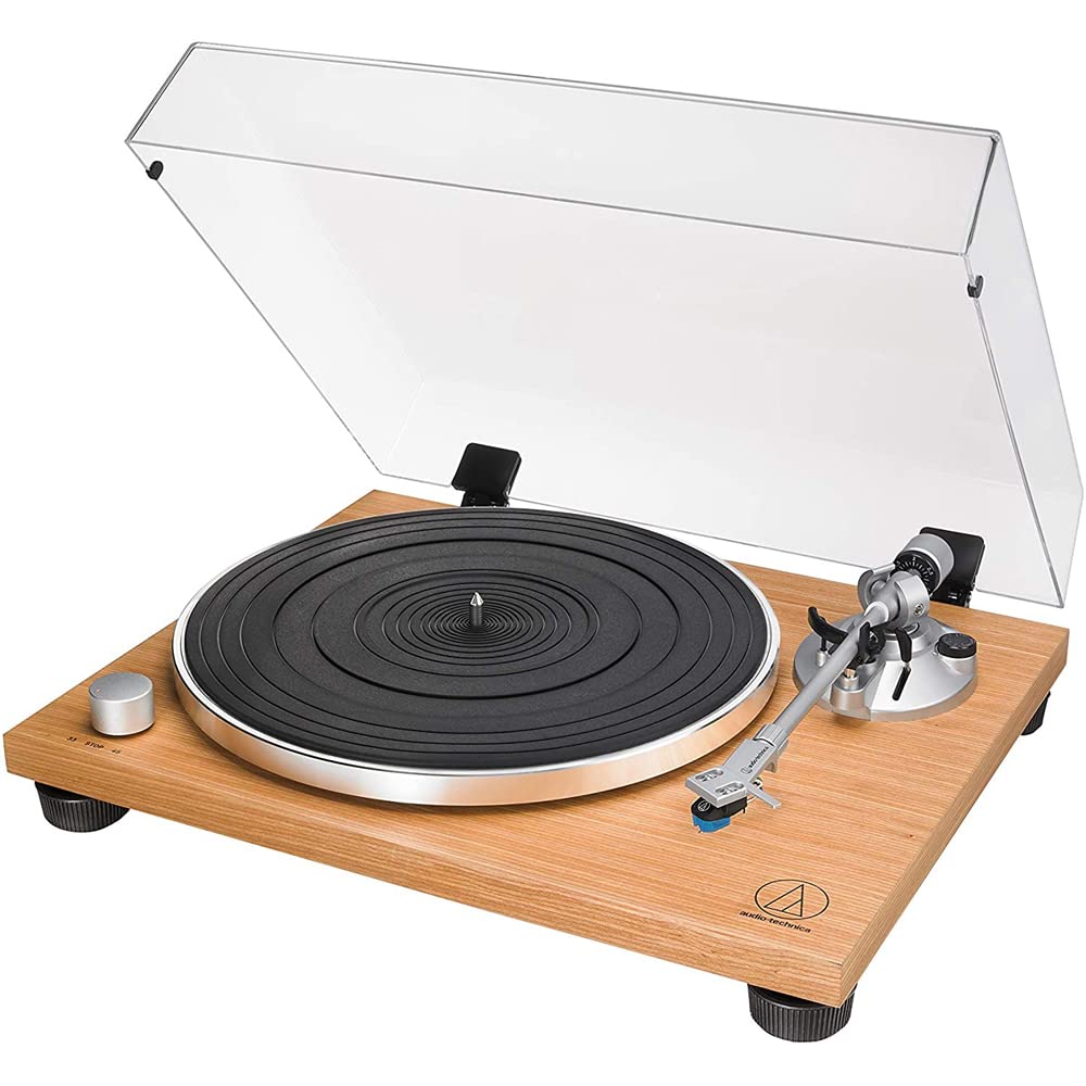 Audio-Technica AT-LPW30TKR Fully Manual Belt-Drive Turntable Bundle with 2 YR CPS Enhanced Protection Pack