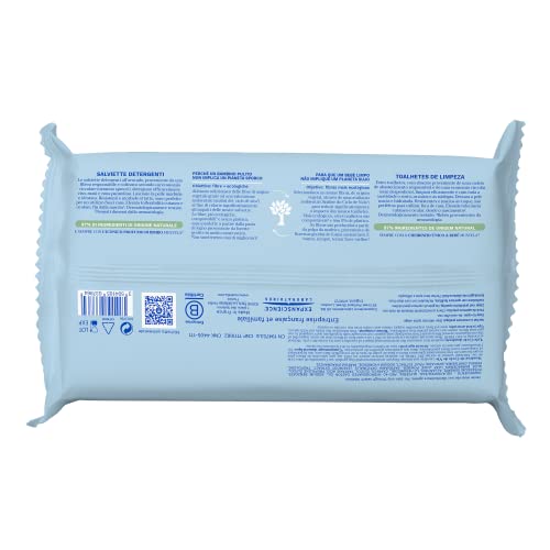 Mustela Baby Cleansing Wipes with Natural Avocado - For Face, Body & Diaper Area - Made with Compostable & Plastic Free Fibers - Lightly Scented - 60 ct. (1-Pack)