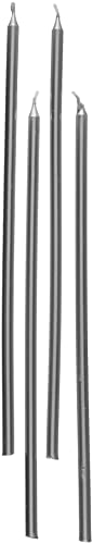 Meri Meri Silver Long Candles (Pack of 16)
