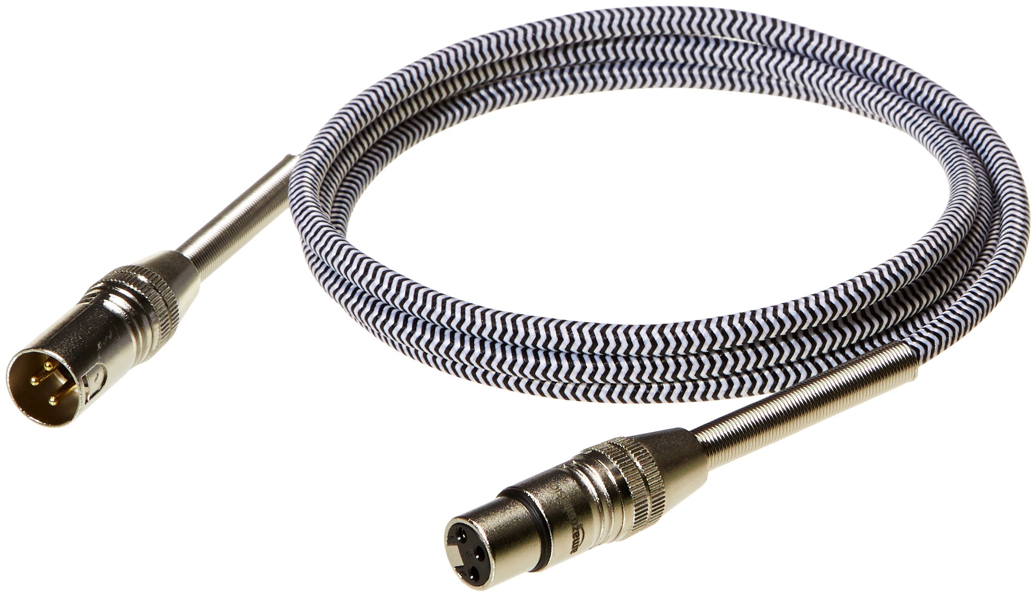 Amazon Basics 3 Pin Microphone Cable - 6 Feet, Silver