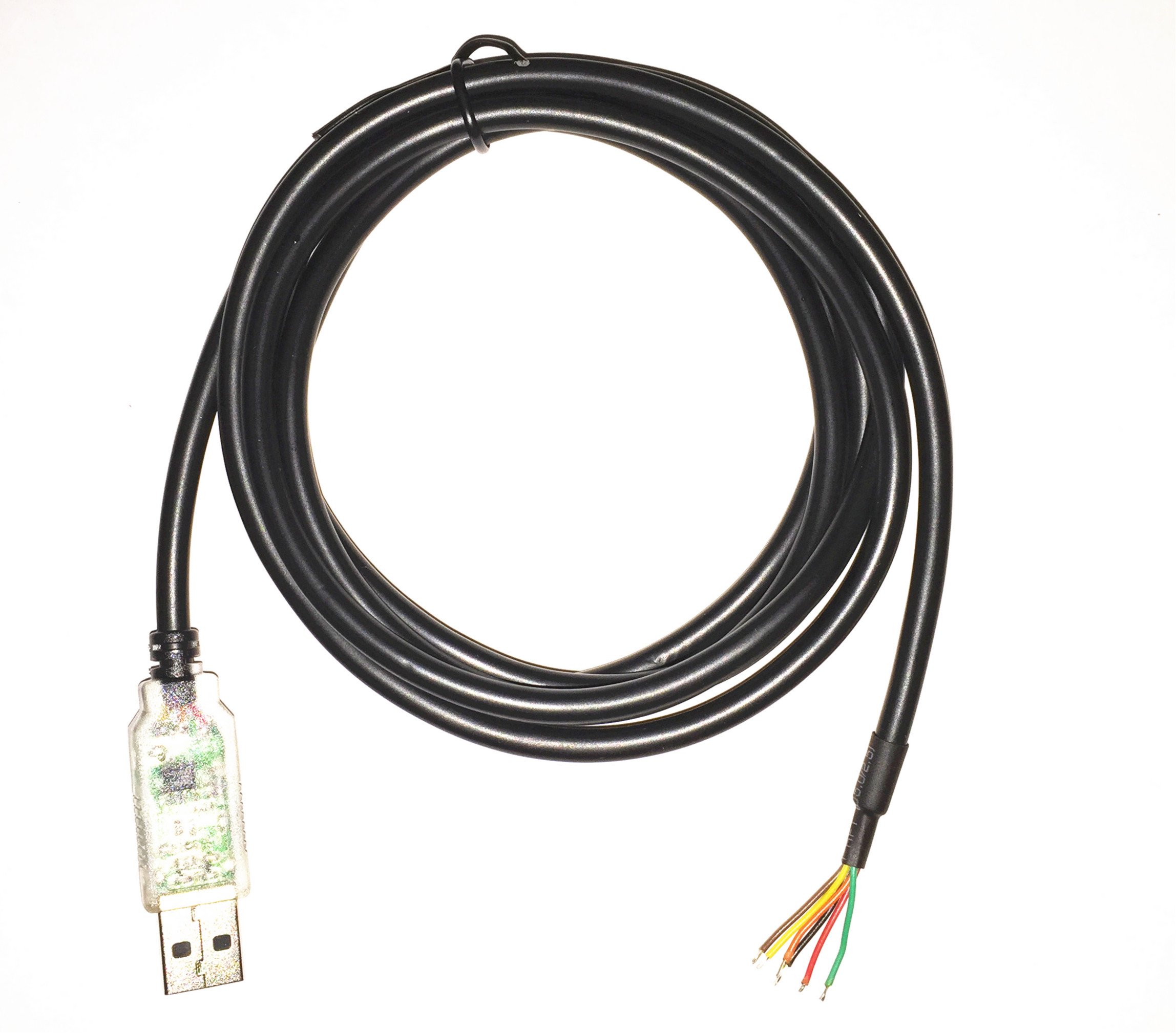 EZSync USB to RS485 Serial Converter Cable with TX/RX LEDs, Wire End, 1.5m, USB-RS485-WE Compatible, EZSync010