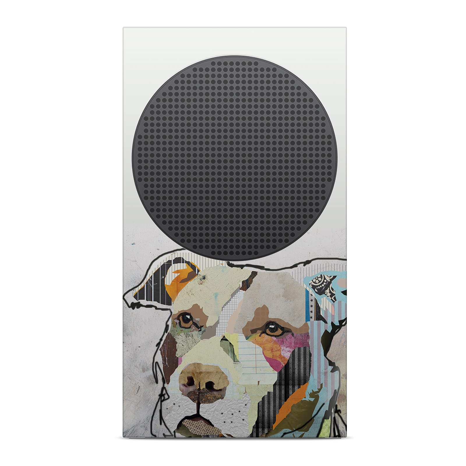 Head Case Designs Officially Licensed Michel Keck Pitbull Art Mix Vinyl Sticker Gaming Skin Case Cover Compatible with Xbox Series S Console