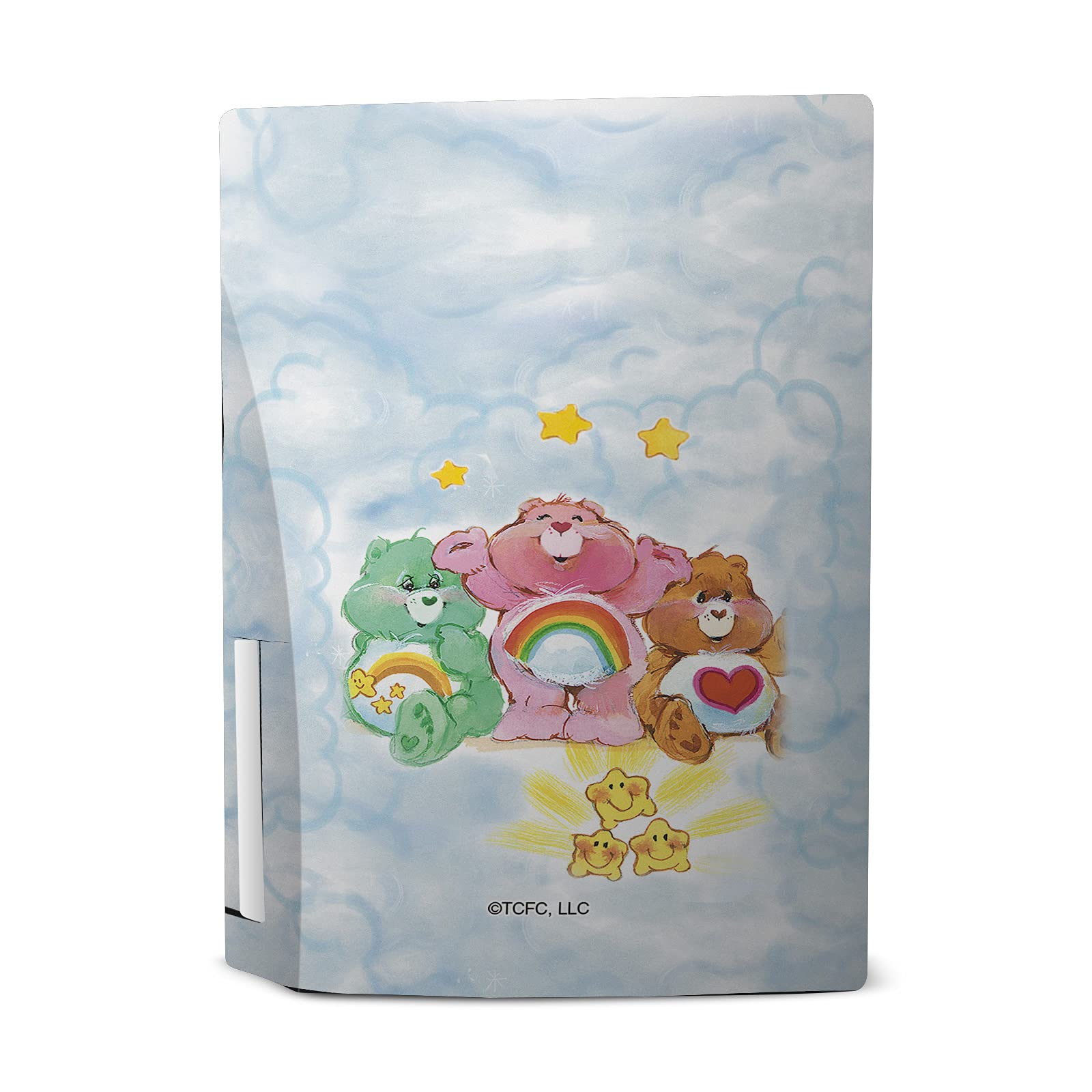 Head Case Designs Officially Licensed Care Bears Group Classic Matte Vinyl Faceplate Sticker Gaming Skin Case Cover Compatible with Sony Playstation 5 PS5 Disc Edition Console & DualSense Controller