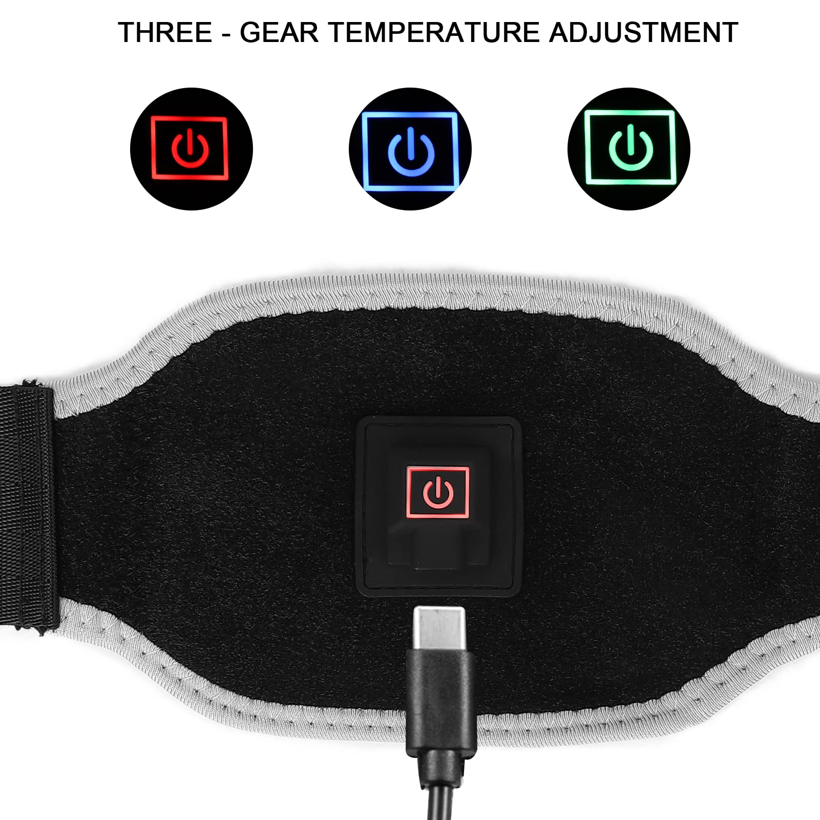 Ankle Support Brace, Heated Ankle Brace with 3 Gears Temperature, USB Charging Electric Ankle Wrap for Ankle Discomfort Relief, Ankle Warmers for Injury