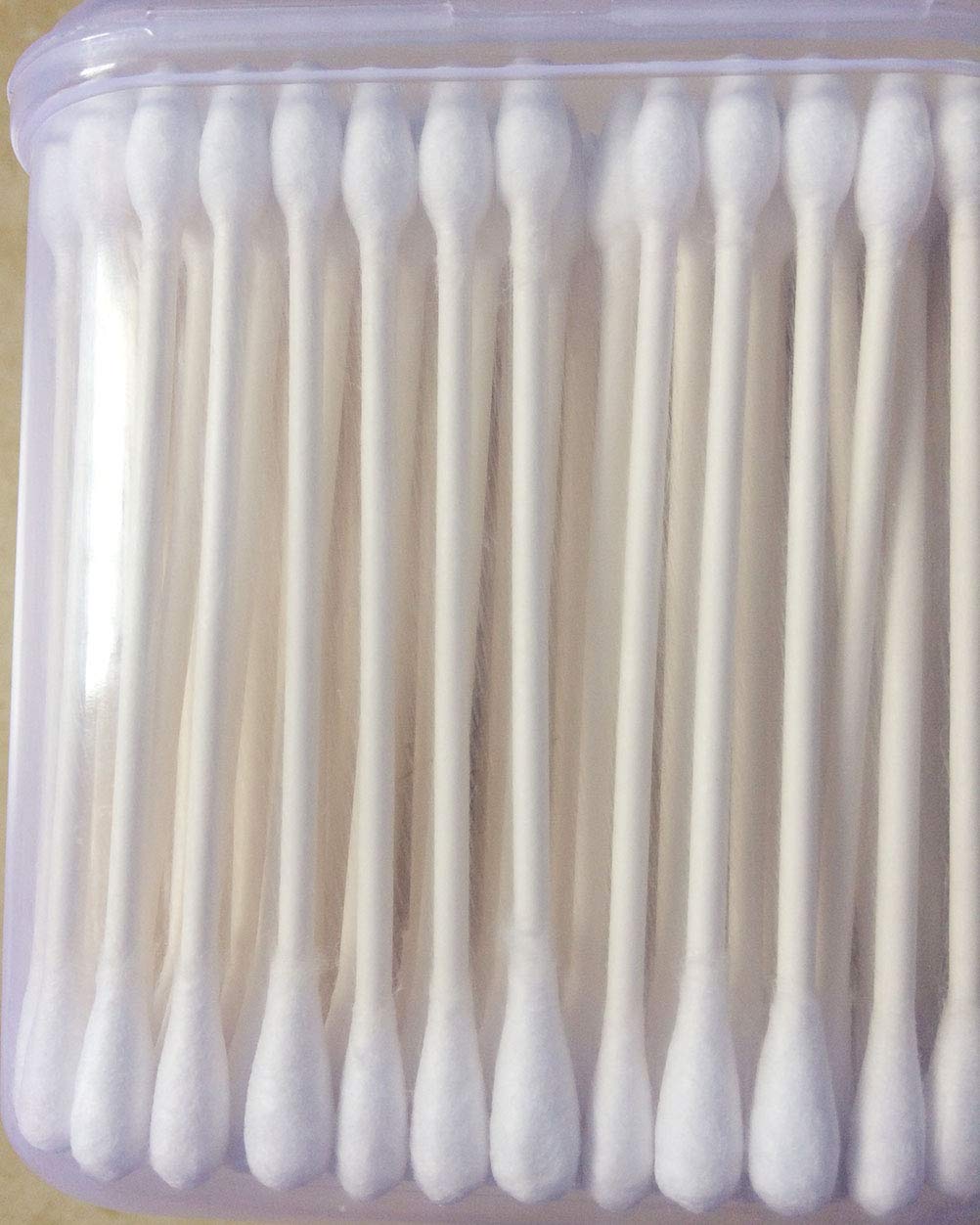 Paper Stick Cotton Swabs/180CT - Double Tipped Compact Quality Cotton Heads - Strong Toughness Handle - Multipurpose, Safe, Highly Absorbent (1 Pack)