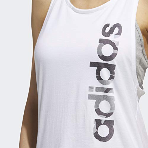 adidas Women's Boxed Camo Tank White/Black Medium