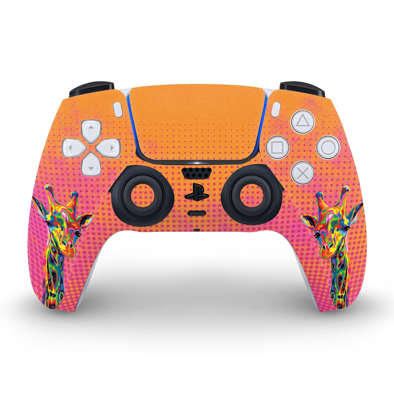 Head Case Designs Officially Licensed P.D. Moreno Giraffe Animals II Vinyl Faceplate Sticker Gaming Skin Case Cover Compatible with Sony Playstation 5 PS5 Disc Edition Console & DualSense Controller