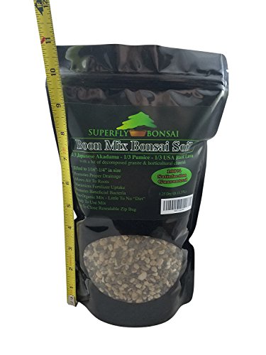 Boon Bonsai Soil Mix - Inorganic Substrate with Pumice, Lava and Akadama - 1.25 Dry Quarts