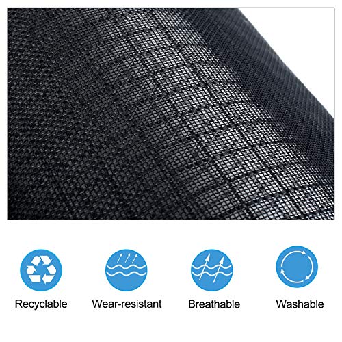 Mesh Garbage Bag Sulimy Plastic Bag Holder Dispensers 2pcs Folding Hanging Storage Bag Trash bags Holder Organizer Recycling Grocery Pocket Containers with 2 Hooks for Home and Kitchen Black