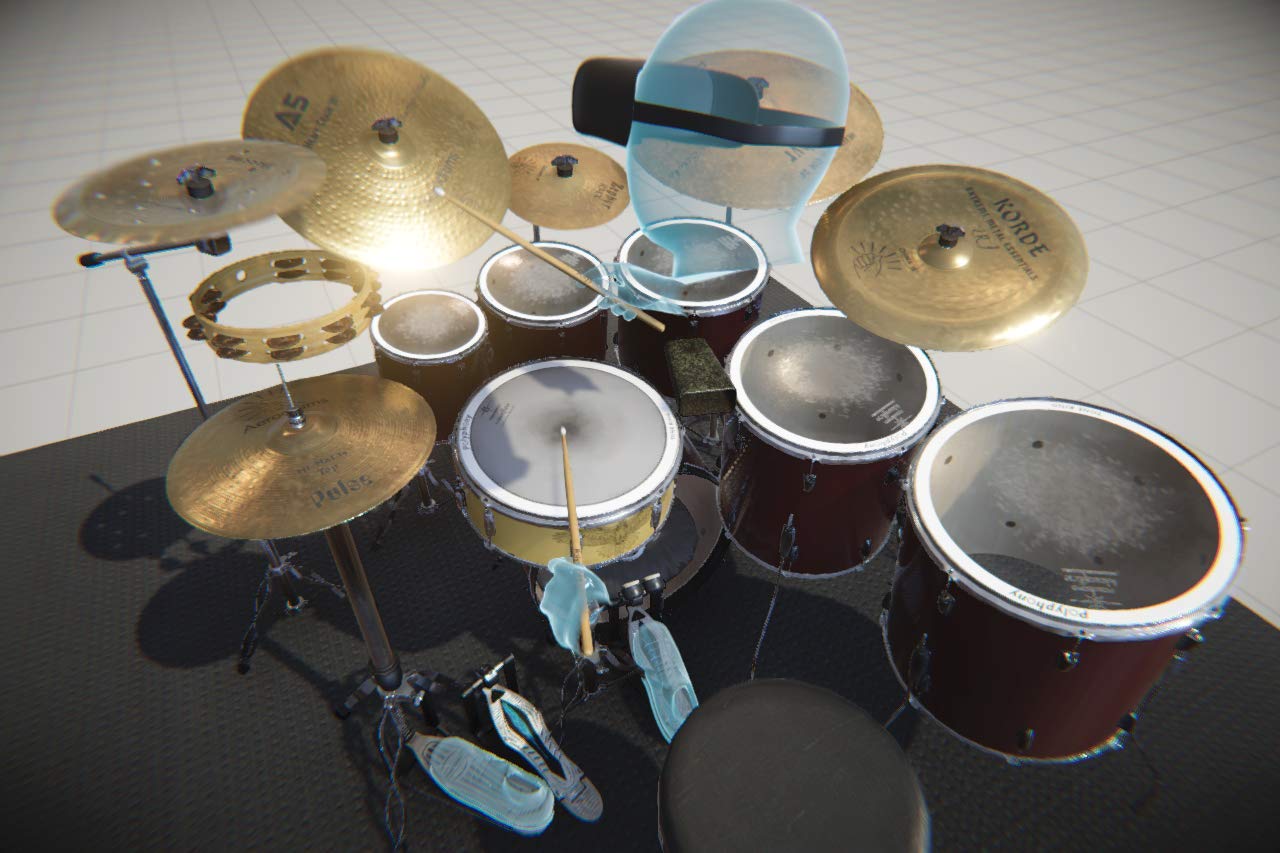 Aerodrums Portable Electronic Drum Set - Air Drum Sticks & Pedals - Practice Drum Accessory more Quiet than Pads - Full Midi Electric Drum Kit that fits a Small Tabletop or Bag - Drummer Gift