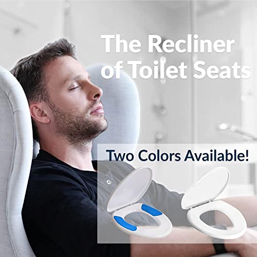 Bio Bidet by Bemis TruComfort Toilet Seat with Perfect Fit, Fresh Water Spray, Non-Electric, Easy to Install Bidet, ELONGATED, Blue Inserts