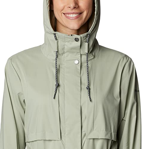 Columbia Women's Pardon My Trench Rain Jacket, Safari, Medium
