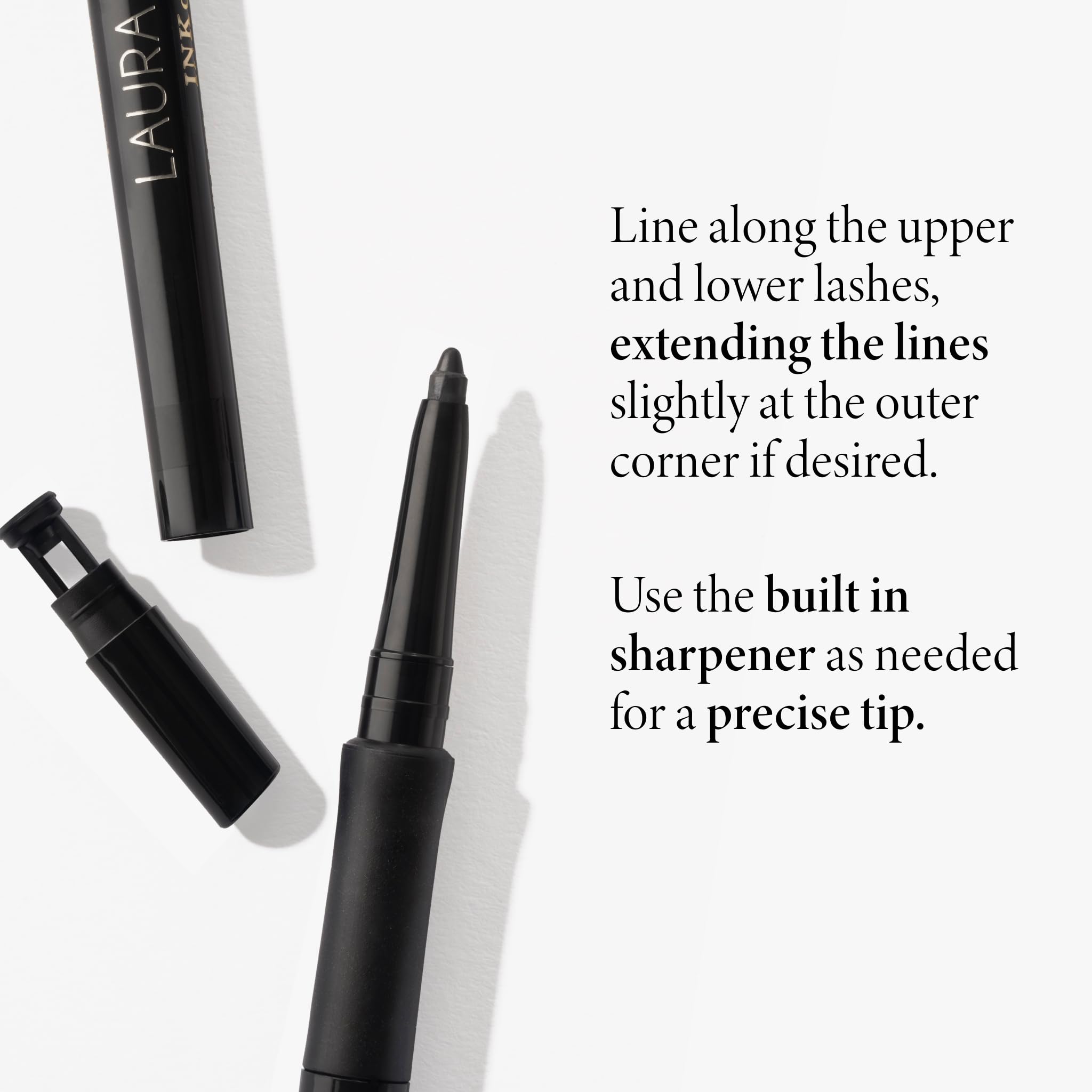 LAURA GELLER NEW YORK INKcredible Gel Eyeliner - After Midnight - Waterproof Smudge-proof Eyeliner Pencil - Built in Sharpener
