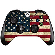 eSeeking Whole Body Vinyl Sticker Decal Cover for Xbox One Controller - Star-Spangled Banner