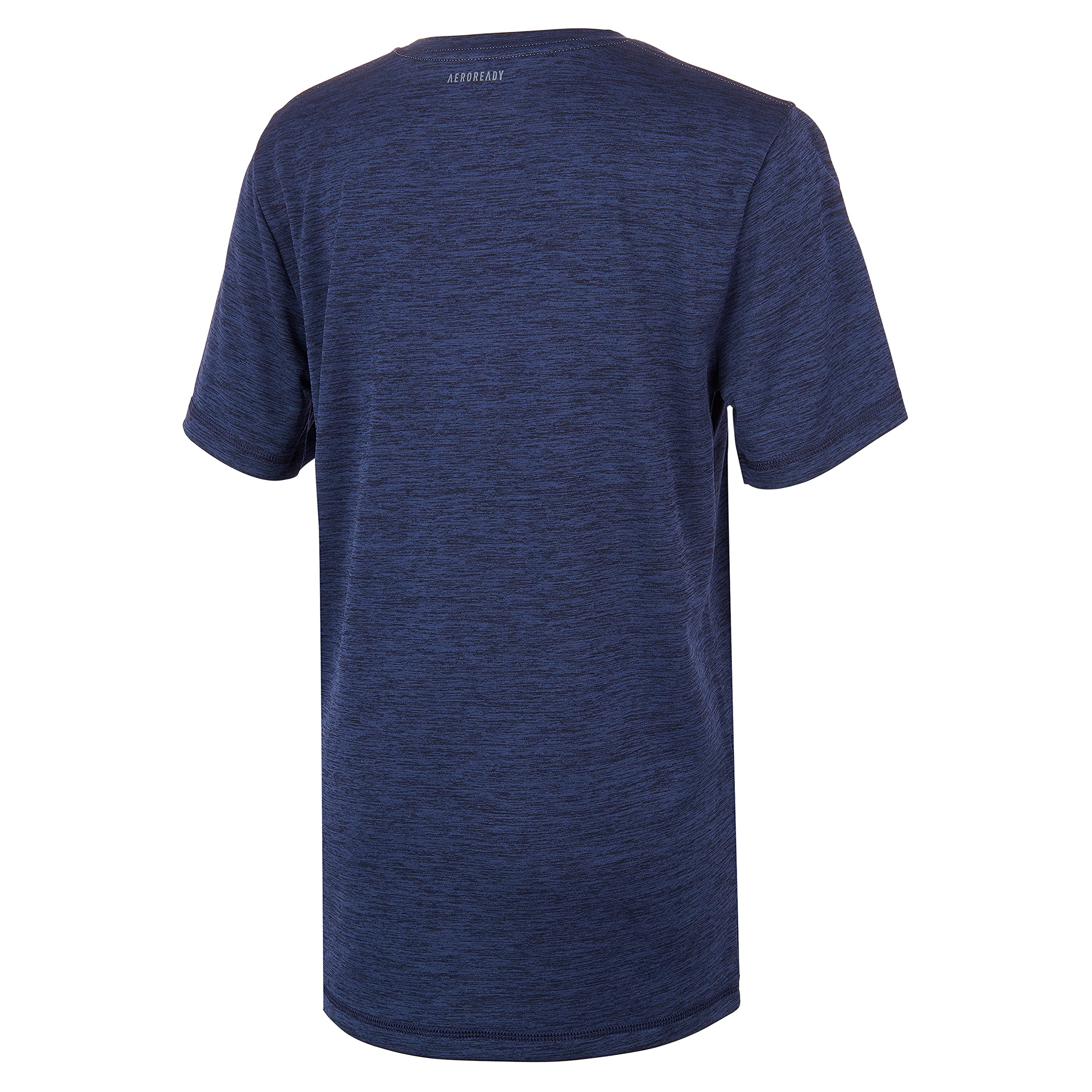 adidas boys Short Sleeve Moisture-wicking Boss Logo T-shirt T Shirt, Navy, 4-8 Years US