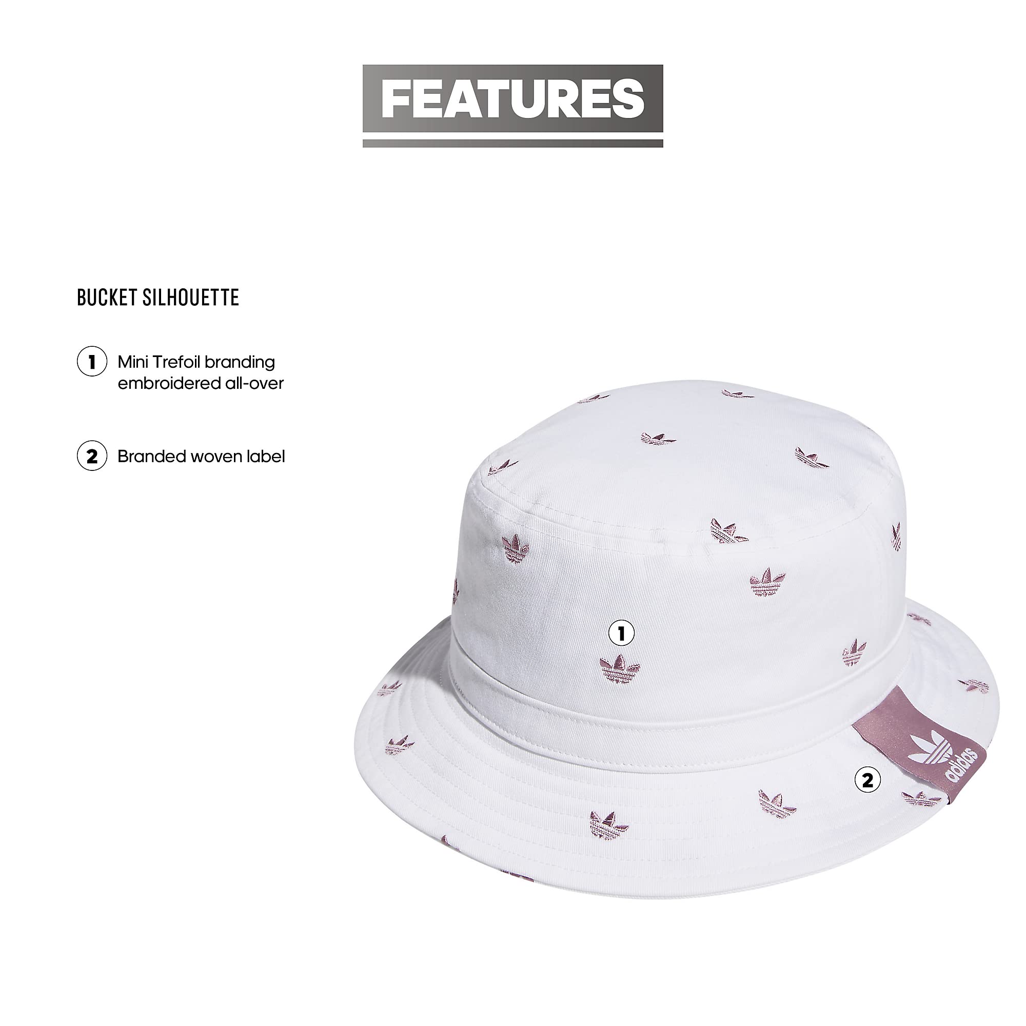 adidas Originals Unisex Originals Reverse Dye Bucket, Purple, One Size