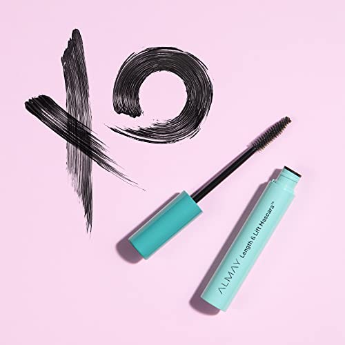 Almay Lenghthening Mascara,Volume & Lift, Eye Makeup, Hypoallergenic and-Fragrance Free, 030 Black Brown, 0.24 Fl Oz