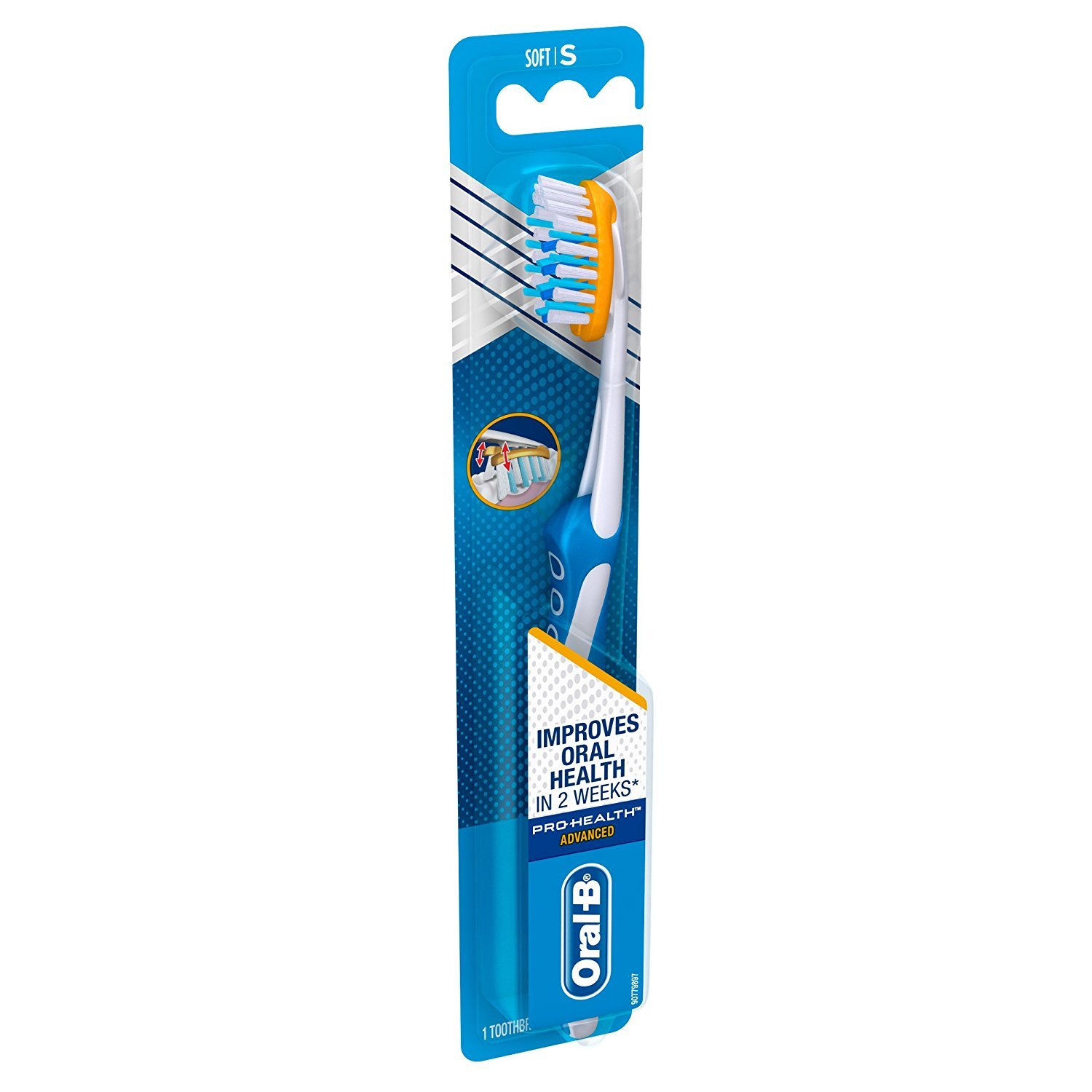 Oral-B Pro-Health Advanced Cross Action Bristles Toothbrush, 40 Soft, Pack of 2