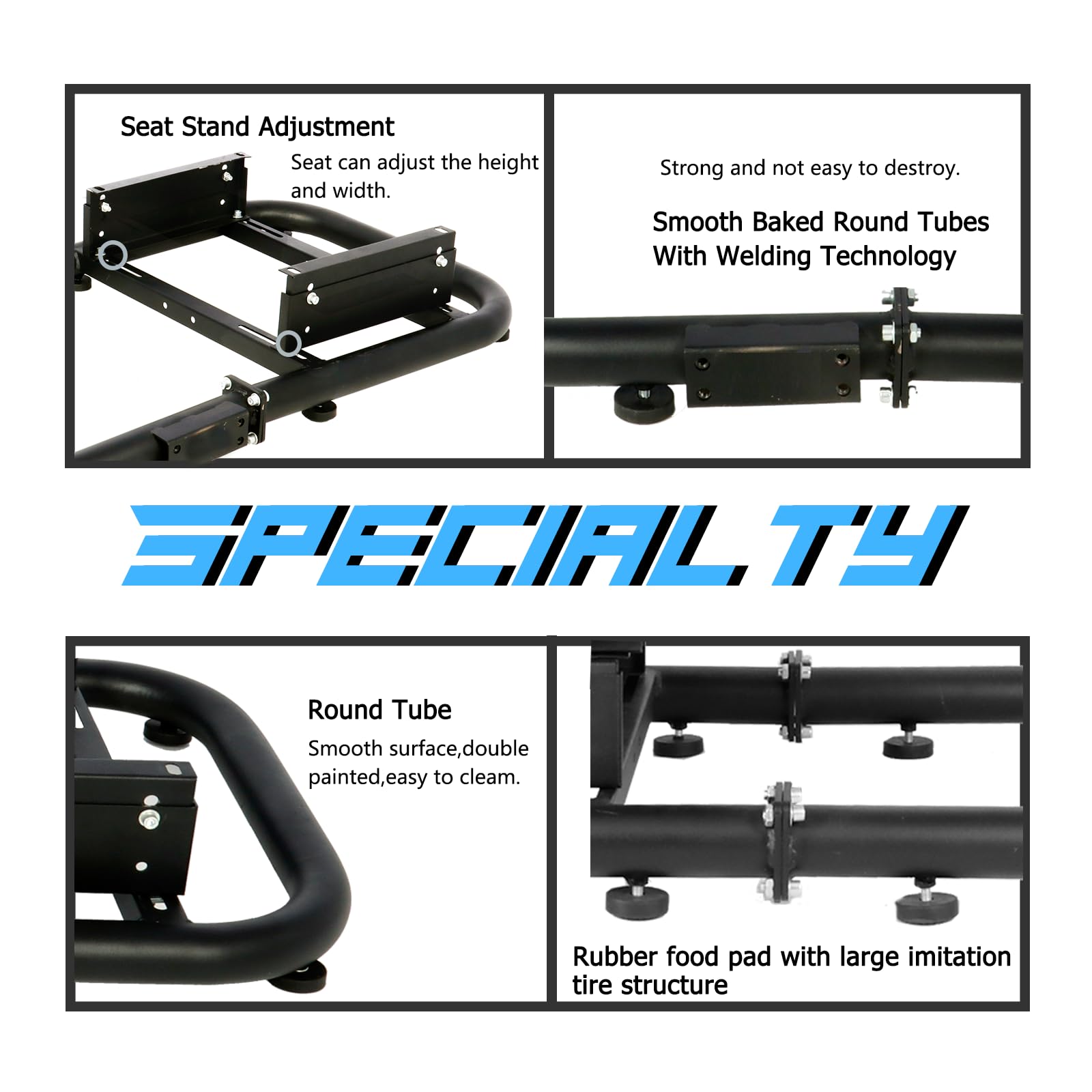 Anman G920 G923 Pro Racing Wheel Stand/Simulator Cockpit Fits Logitech Thrustmaster Fanatec G25 G27 G29 T300RS TX PC XBOX ONE PS4/ Wheel Shifter Pedals Seat NOT Included
