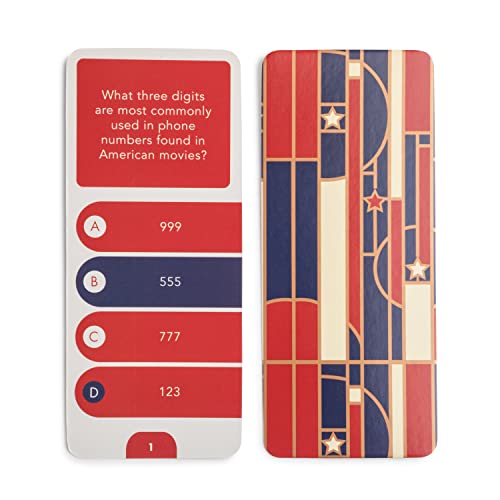 Yellow Cab Games - America Trivia, 140 Question Cards - Game Night Entertainment for Families & Friends, 2+ Players - Test Your Knowledge with Our Unique Skyline Collection Trivia Sets