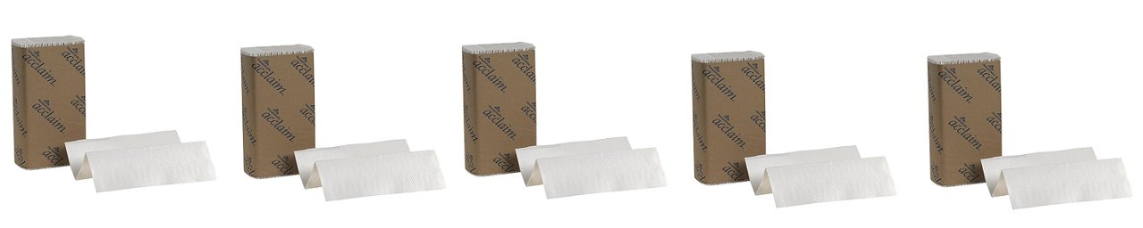 Georgia-Pacific Acclaim 20204 White Multifold Paper Towel, (WxL) 9.2" x 9.4" (Case of 16 Packs, 250 Towels per Pack) (5-Pack)