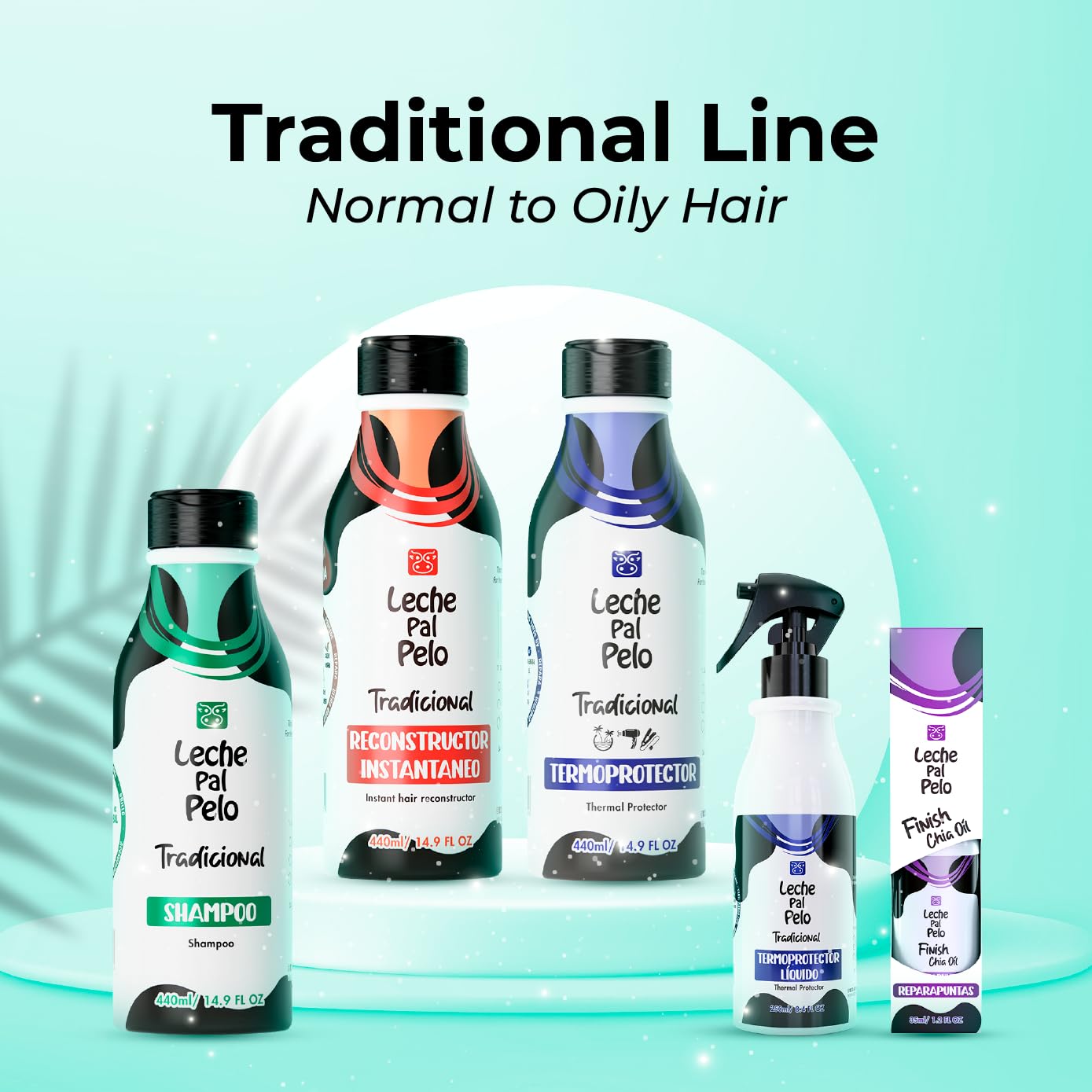Leche Pal Pelo - Instant Hair Reconstructor Treatment with Soy, Wheat, Aloe and Avocado. Provides Intensive Hydration-14.9 Ounces. Tratamiento Reconstructor Con Soya, Trigo, Aguacate y Aloe